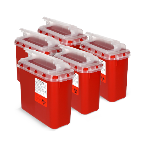 Oakridge Products Transparent Sharps Container for Home Use and Profes