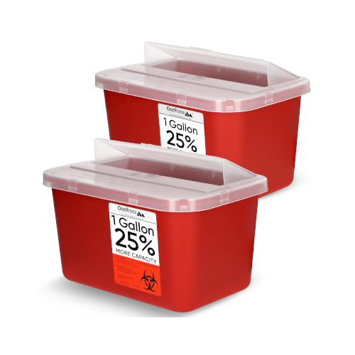 Oakridge Products Large Sharps Container for Home Use and Professional